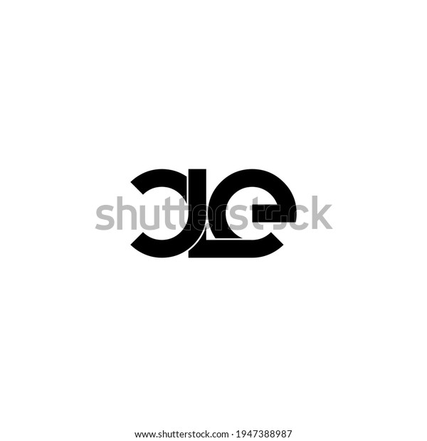 Cle Letter Original Monogram Logo Design Stock Vector (Royalty Free ...