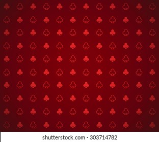 Clean Abstract Poker Background Red Clubs Stock Vector (Royalty Free ...