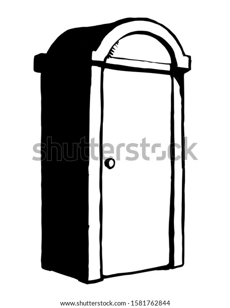 Clean Blue Pee Cubicle Stall Gear Stock Vector (Royalty Free) 1581762844