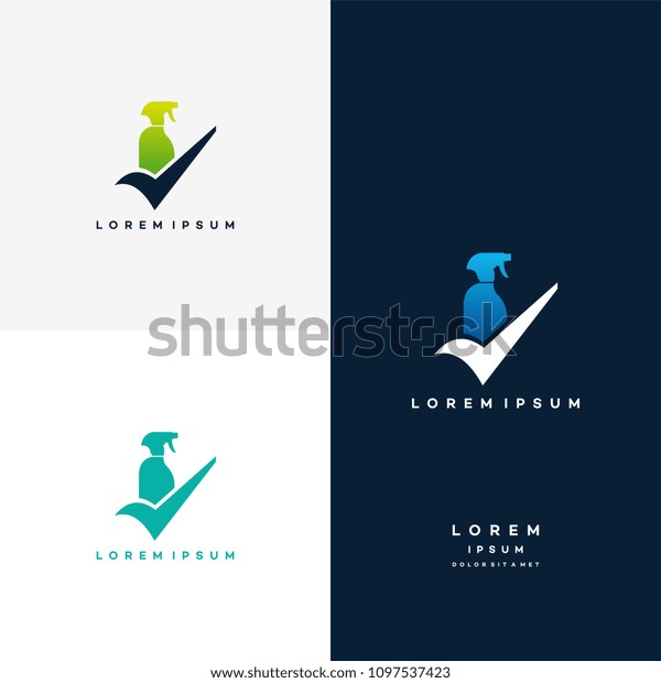 Clean Check Logo Designs Concept Vector Stock Vector (Royalty Free ...