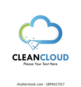 Clean Cloud Logo Template Illustration Stock Vector (Royalty Free ...