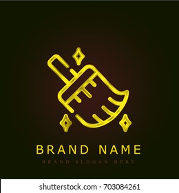 Clean Golden Metallic Logo Stock Vector (Royalty Free) 703084261 ...