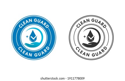 Clean Guard Logo Template Illustration Stock Vector (Royalty Free ...