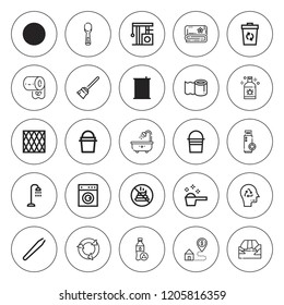 Clean Icon Set Collection 25 Outline Stock Vector (Royalty Free ...
