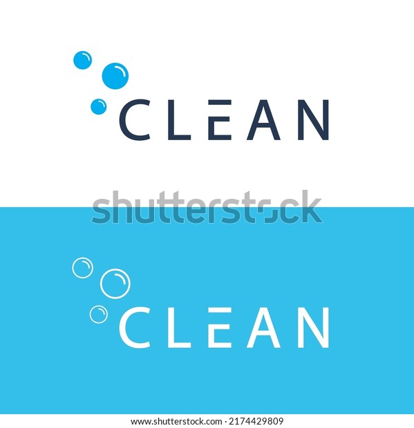 Clean Logo Design Template Suitable Cleaning: เวกเตอร์สต็อก (ปลอดค่า ...