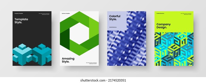 Clean Magazine Cover Vector Design Template Stock Vector (Royalty Free ...