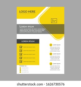 Clean Modern Flyer Design Template Stock Vector (Royalty Free ...