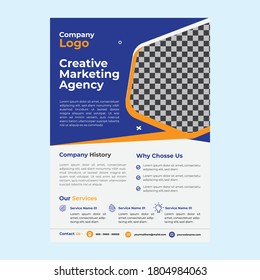 Clean Modern Flyer Design Template Stock Vector (Royalty Free ...