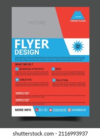 Clean Modern Flyer Design Template Stock Vector (Royalty Free ...