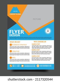 Clean Modern Flyer Design Template Stock Vector (Royalty Free ...