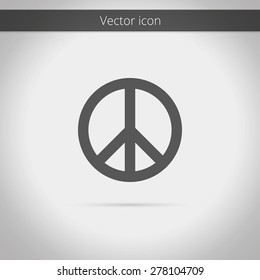 Clean Modern Isolated Vector Peace Symbol Stock Vector (Royalty Free ...