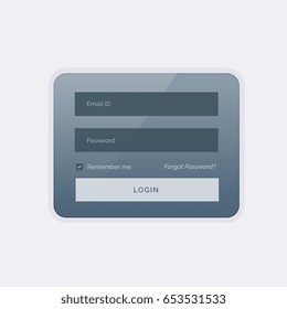 Clean Modern Login Form Ui Template 스톡 벡터(로열티 프리) 653531533 | Shutterstock