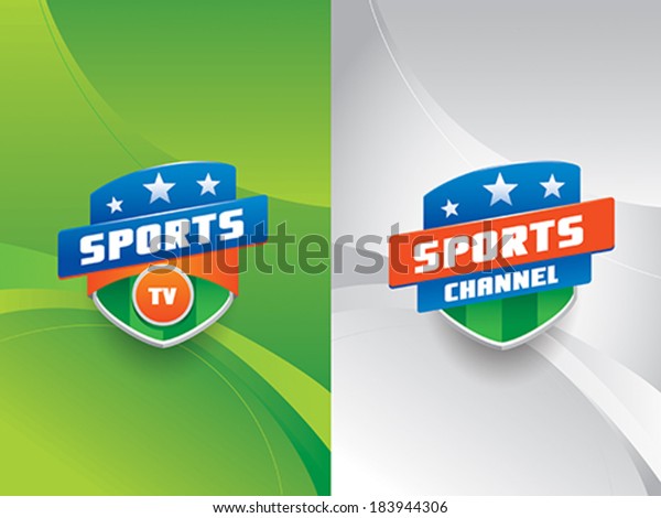 Clean Modern Sports Vector Emblems Stripes Stock Vector (Royalty Free ...