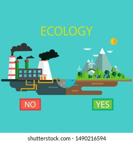 Clean Planet Clean Air Ecology Stock Vector (Royalty Free) 1490216594 ...