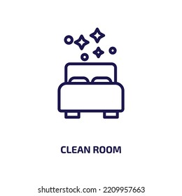 Clean Room Icon Cleaning Collection Thin Stock Vector (Royalty Free ...
