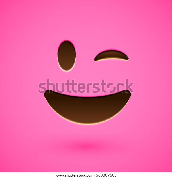 Clean Shiny Smiley Face Emoticon Vector: vetor stock (livre de direitos ...