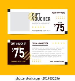 Clean Simple Gift Voucher Design Stock Vector (Royalty Free) 2019852356 ...