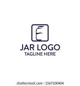 Clean Simple Jar Logo Icon Vector Stock Vector (Royalty Free ...
