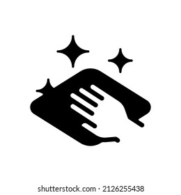 Clean Surface Wipe Disinfect Simple Icon Stock Vector (Royalty Free ...