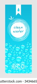 Clean Water Banner Stock Vector (Royalty Free) 343466549 | Shutterstock