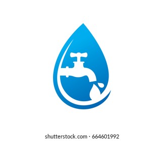 Clean Water Logo Template Design Vector: เวกเตอร์สต็อก (ปลอดค่า ...