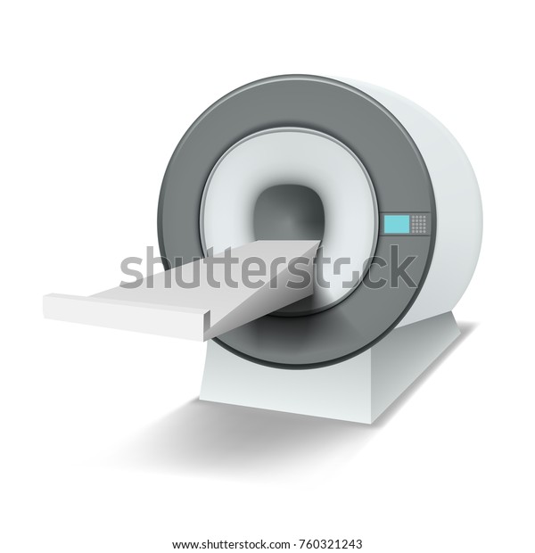 Clean White Mri Machine Isolated Eps10 Stock Vector (Royalty Free ...