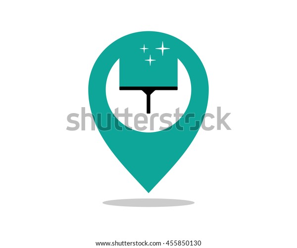Cleaner Wiper Marker Pin Path Image Stock Vector (Royalty Free ...