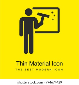 Cleaning Bright Yellow Material Minimal Icon Stock Vector (Royalty Free ...