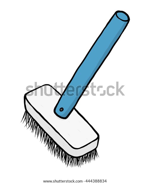 Cleaning Brush Cartoon Vector Illustration Hand Stock Vector (Royalty ...