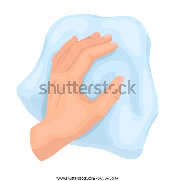 Cleaning By Rag Icon Cartoon Style Stock Vector (Royalty Free) 569365834