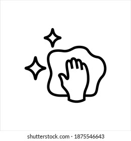 Clean Shiny Hands Icon Care Hygiene Stock Vector (Royalty Free ...
