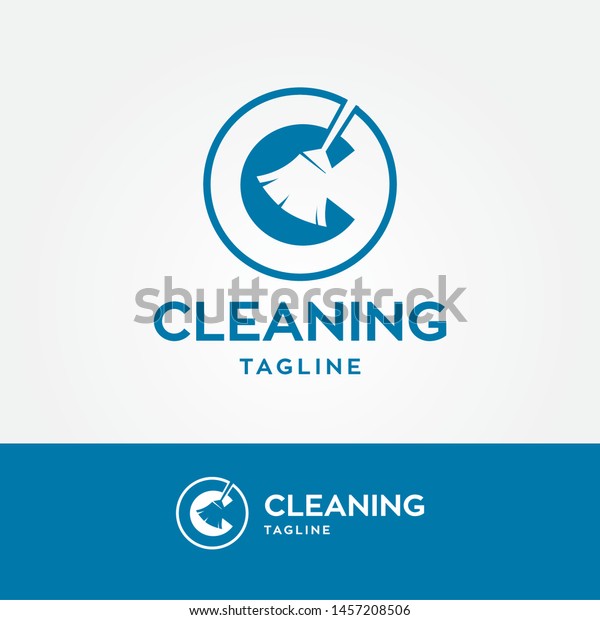 Cleaning Logo Letter C Styled Vector Stock Vector (Royalty Free ...