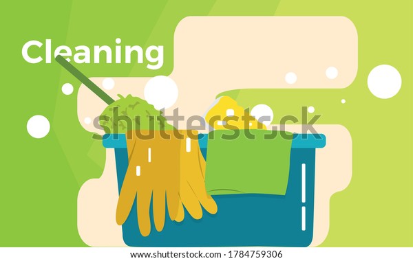 Cleaning Products Poster Hygiene Cleaning Poster Stock Vector (Royalty ...