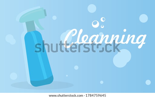 Cleaning Products Poster Hygiene Cleaning Poster Stock Vector (Royalty ...