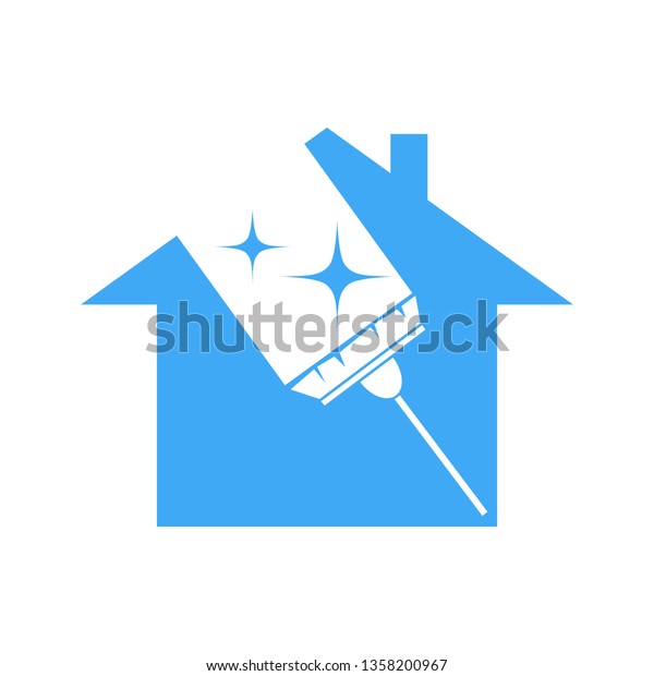 Cleaning Service Logo Mop On Background Stock Vector (Royalty Free ...