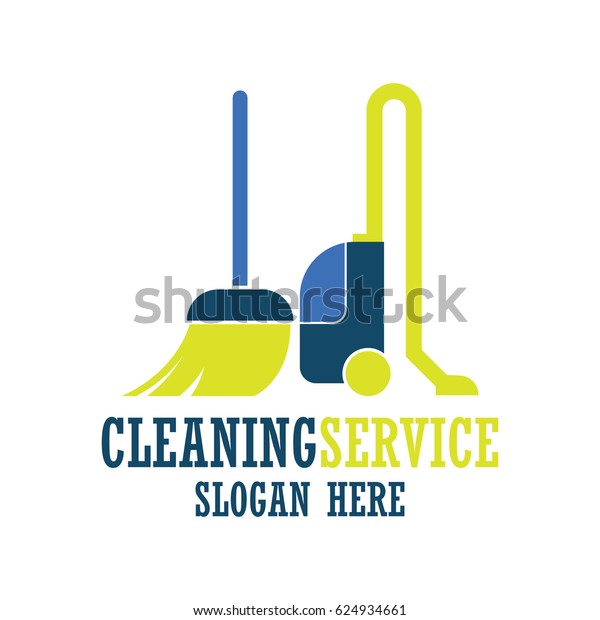 Cleaning Service Logo Text Space Your Stock Vector (Royalty Free) 624934661