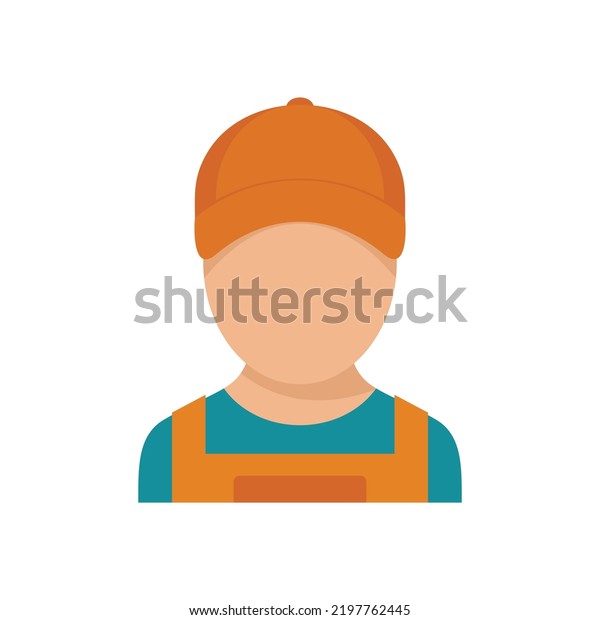 Cleaning Service Man Icon Flat Illustration Stock Vector (Royalty Free ...