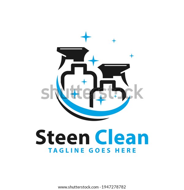 Cleaning Spray Tool Logo Design Stock Vector (Royalty Free) 1947278782 ...