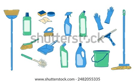 Cleaning Supplies Clipart | Free download on ClipArtMag