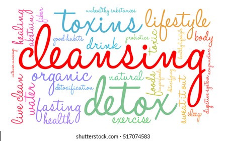 Cleansing Word Cloud On White Background Stock Vector (Royalty Free ...