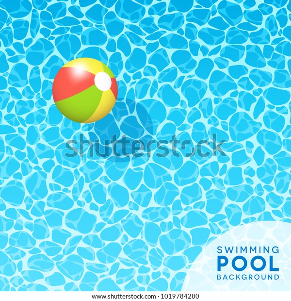 Clear Blue Swimming Pool Water Background Stock Vector (Royalty Free ...