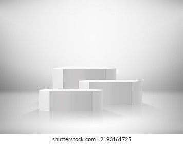 Clear Interior Podium Template Design Vector Stock Vector (Royalty Free ...