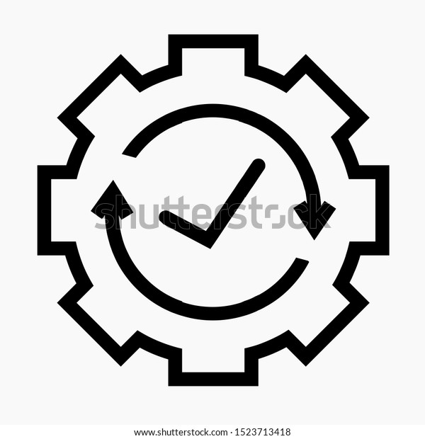 Clear Settings Icon Ok Button Vector Stock Vector (Royalty Free ...