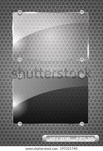 Clear Tinted Glass Frames Stock Vector (Royalty Free) 195321740 ...