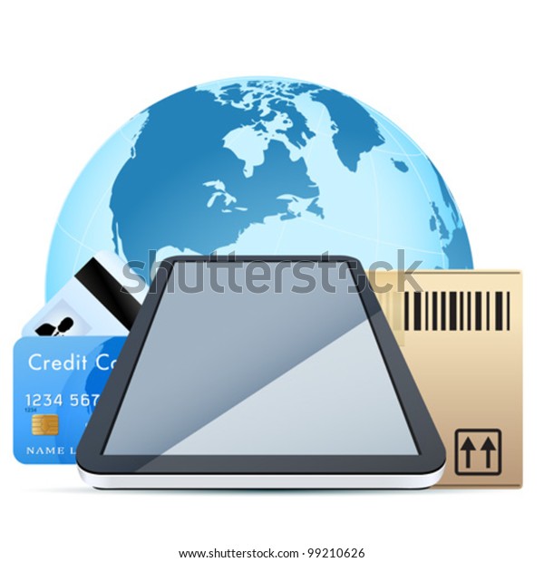 Clear Touch Pad Personal Computer Cardboard Stock Vector (Royalty Free ...