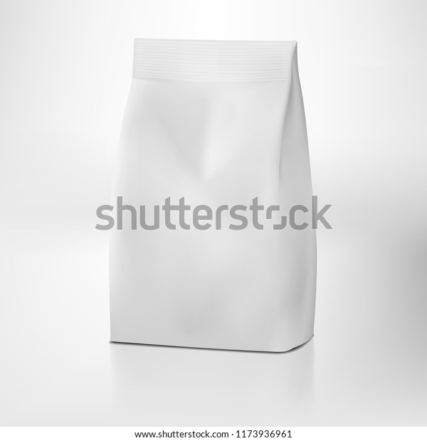 Clear White Craft Paper Bag Pack Stock Vector (Royalty Free) 1173936961 ...