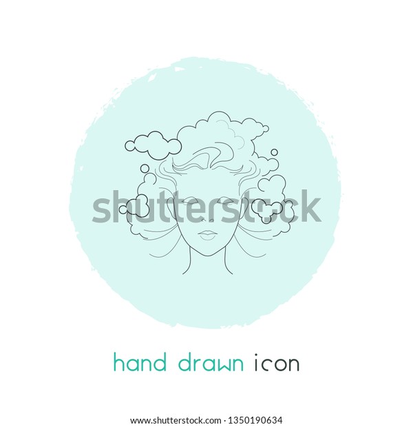 Clear Your Mind Icon Line Element Stock Vector (Royalty Free ...