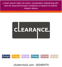 Clearance Sign Vector Lettering Stock Vector (Royalty Free) 302485976 ...