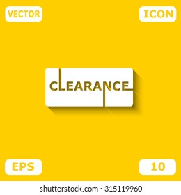 Clearance Sign Vector Lettering Stock Vector (Royalty Free) 315119960 ...