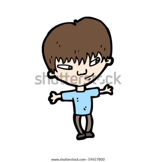 Clever Kid Cartoon Stock Vector (Royalty Free) 59657800
